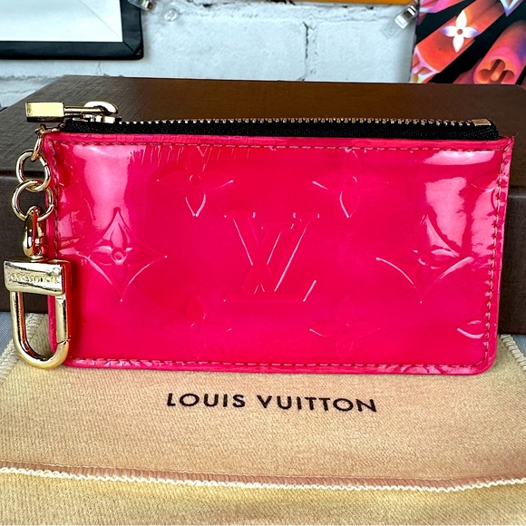 Louis Vuitton | Accessories | Louis Vuitton Hot Pink Vernis Key Cles ...